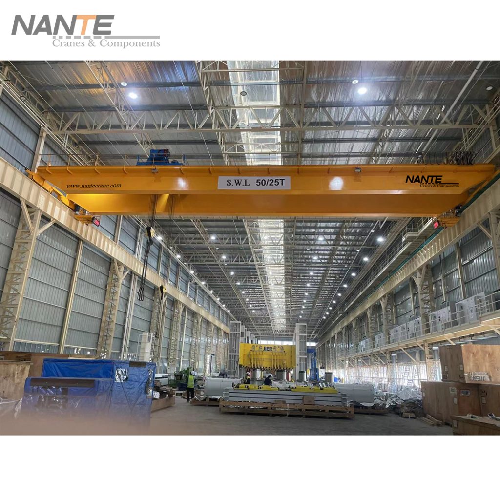 News of Nante-50t/25ton Overhead Crane for Electric Car Factory ...
